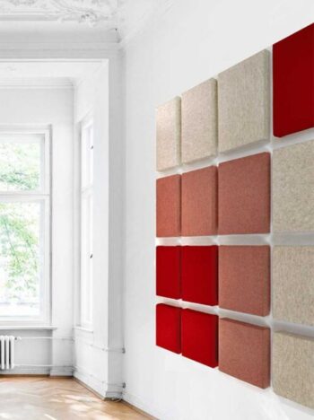 Akoestische wandpanelen van vilt | sterk geluidsabsorberend